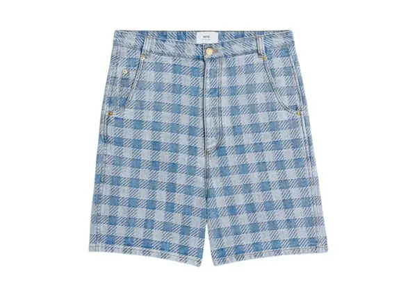 AMI Paris Alex Fit Denim Shorts