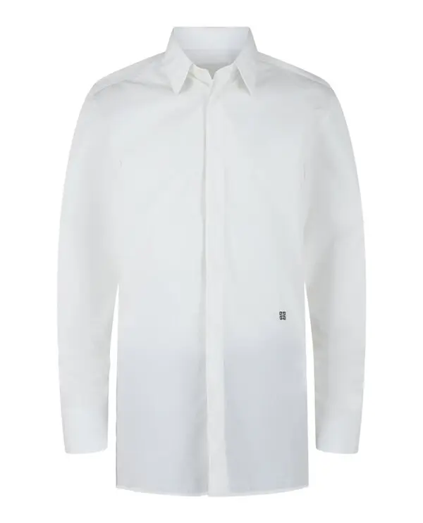 Givenchy 4g Embroidered Long Sleeve Dress Shirt