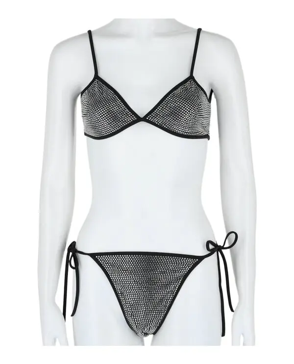 Balenciaga Embellished Bikini Set - Black