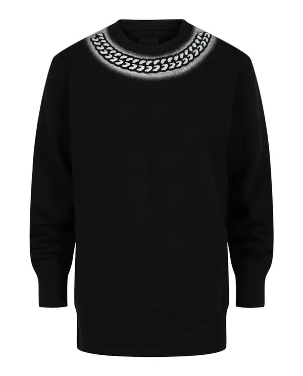 Givenchy Embossed Chain Graphic Sweatshirt