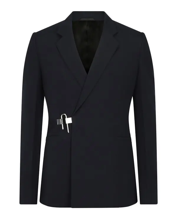 Givenchy Wool Slim Fit Jacket With Ulock Buckle