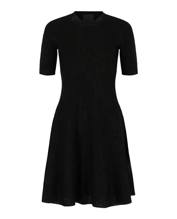 Givenchy Viscose Dress In Lurex With Floral Jacquard