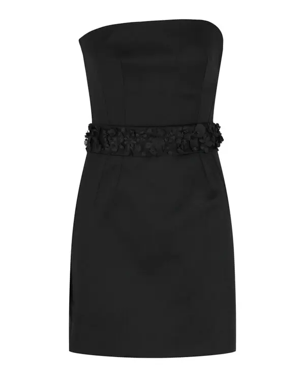 Givenchy Bustier Dress In Satin With Two Removable Belts