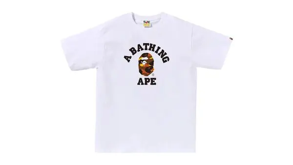 A BATHING APE 1st Camo College Tee Shirt