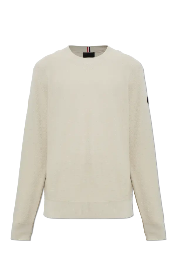 Moncler Logo Patch Fine Knit Sweater