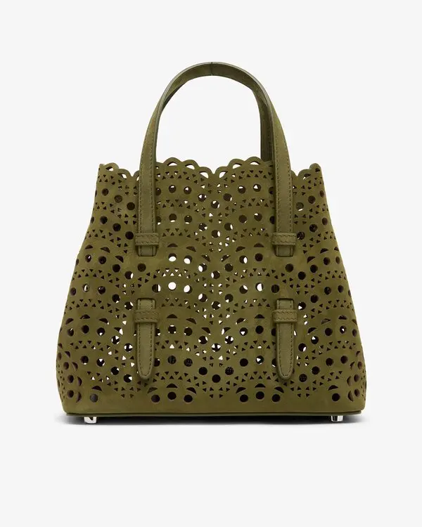 Alaïa Mina 20 Camouflage Suede Tote Bag
