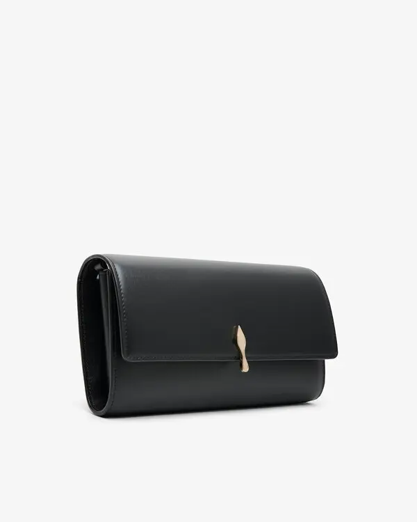 CHRISTIAN LOUBOUTIN Bettina Wallet On A Chain Clutch - Black