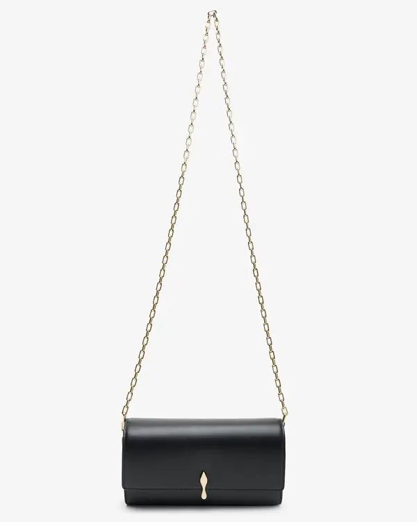 CHRISTIAN LOUBOUTIN Bettina Wallet On A Chain Clutch - Black