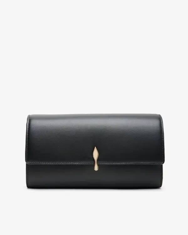 CHRISTIAN LOUBOUTIN Bettina Wallet On A Chain Clutch - Black