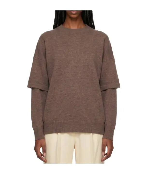 DARKPARK Troy Double Sleeved Jumper - Brown