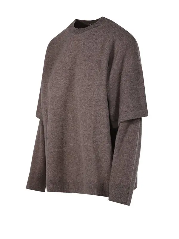 DARKPARK Troy Double Sleeved Jumper - Brown