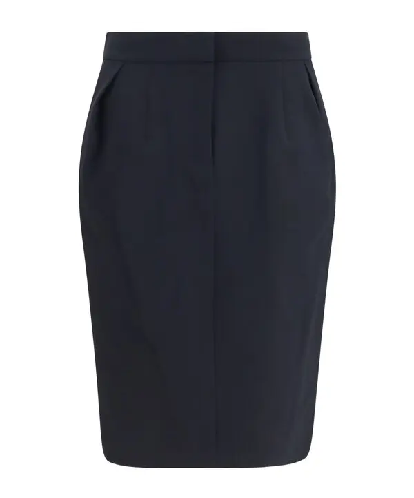 Magda Butrym High Waist Pleated Midi Skirt