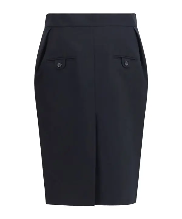 Magda Butrym High Waist Pleated Midi Skirt