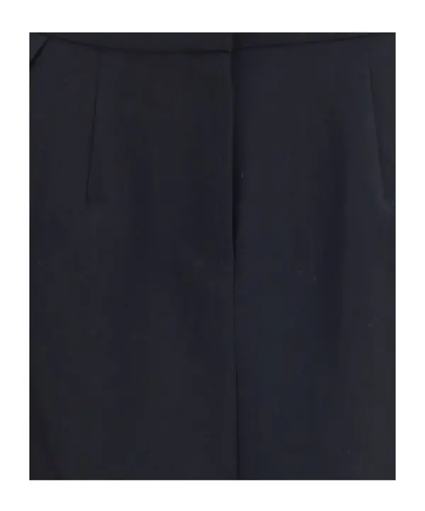 Magda Butrym High Waist Pleated Midi Skirt