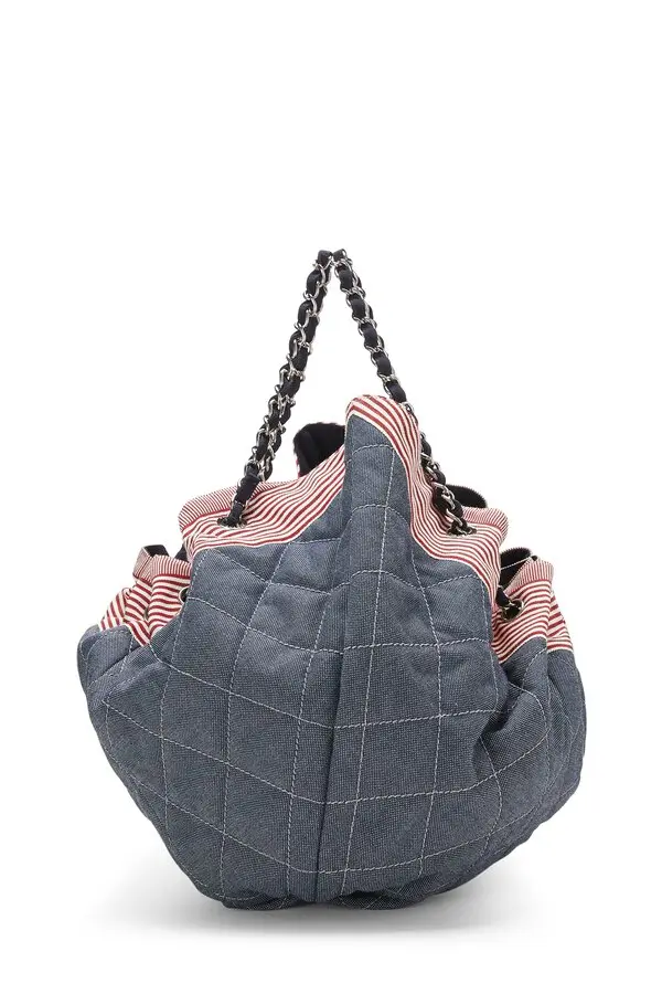 Chanel Quilted Denim Coco Cabas Spirit Tote