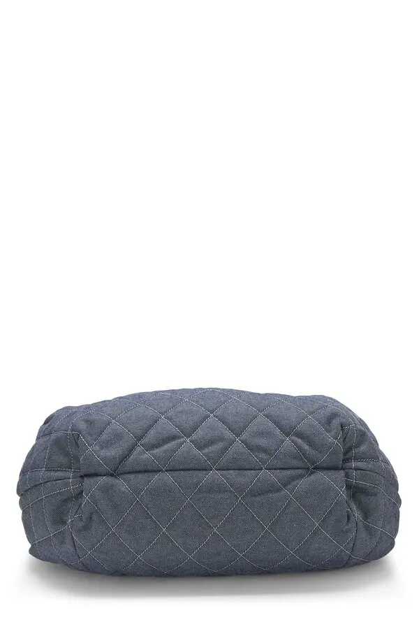 Chanel Quilted Denim Coco Cabas Spirit Tote