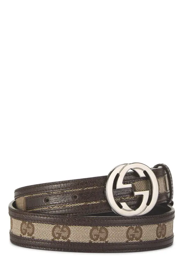 Gucci Gg Canvas Interlocking Gg Belt 80