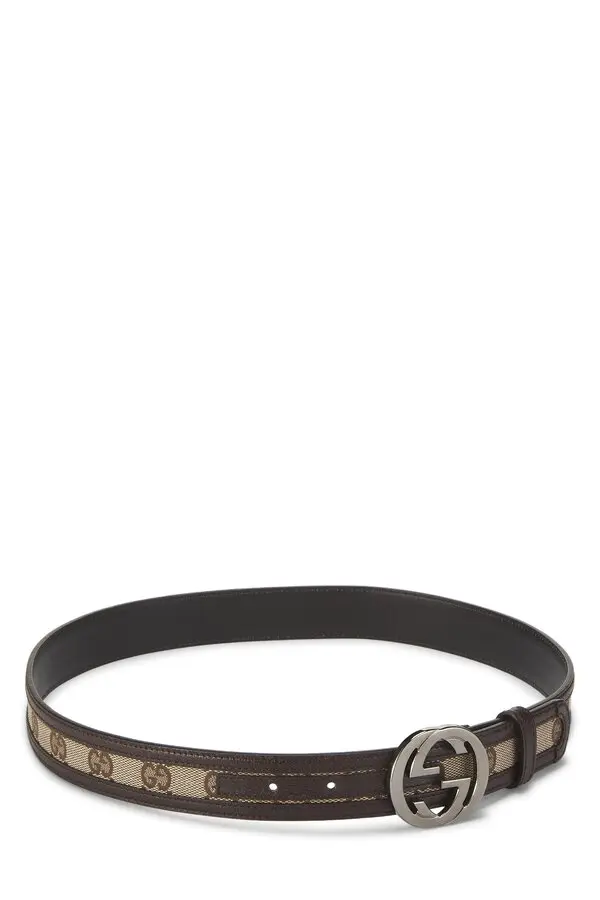 Gucci Gg Canvas Interlocking Gg Belt 80