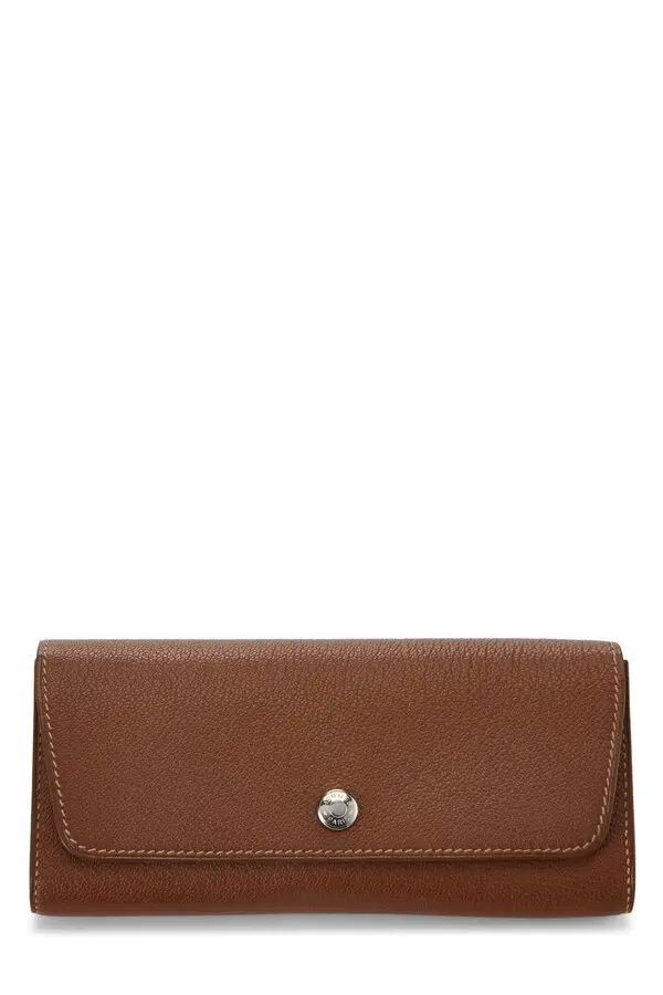 Hermès Chevre Glasses Case - Noisette