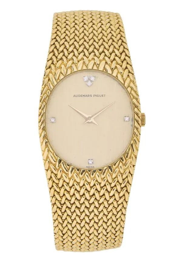 AUDEMARS PIGUET 29mm Mesh Watch With Diamonds