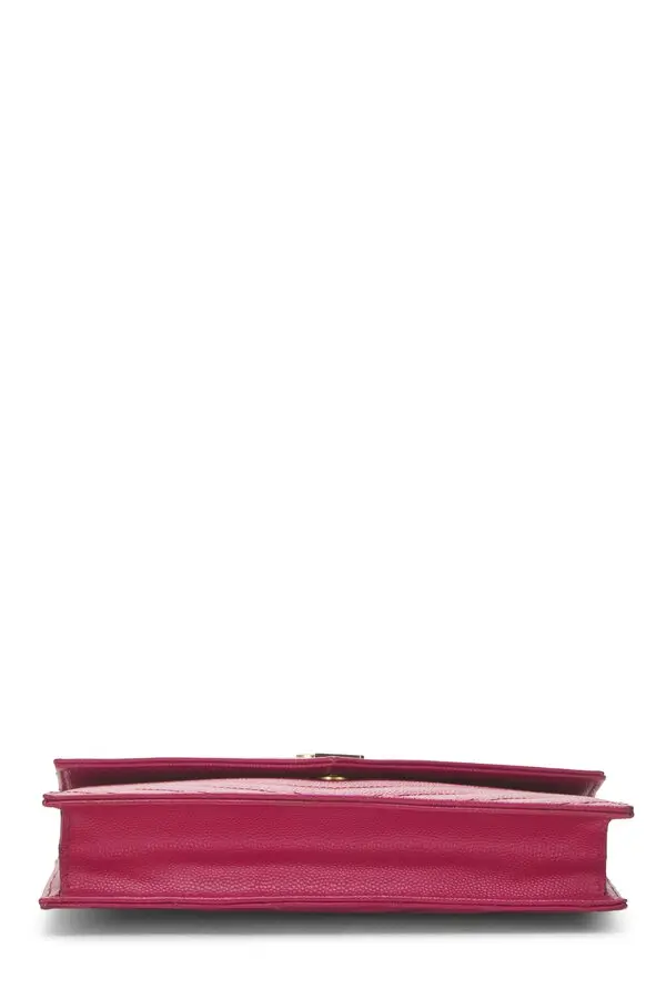 Saint Laurent Grained Calfskin Envelope Wallet On Chain