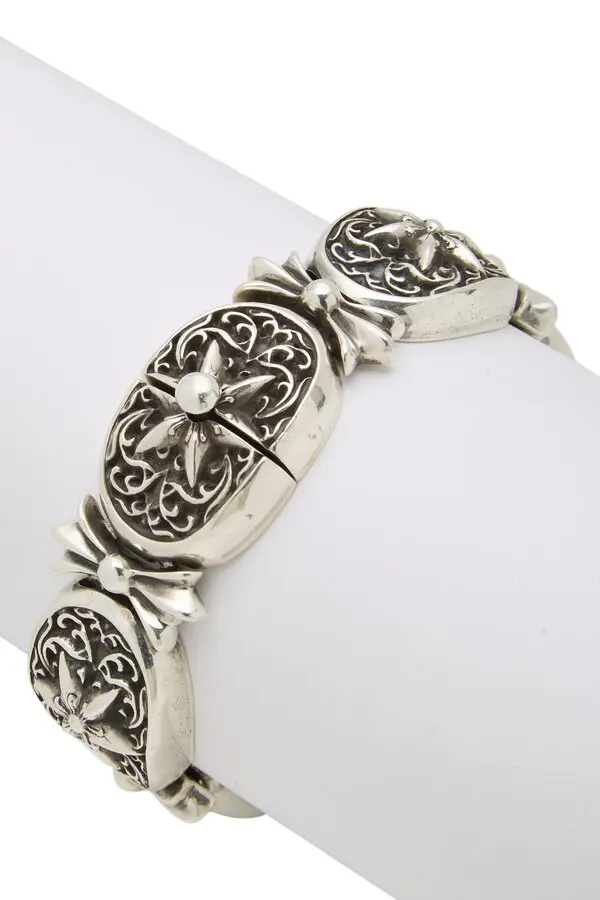 Chrome Hearts Sterling Star Motif Link Bracelet