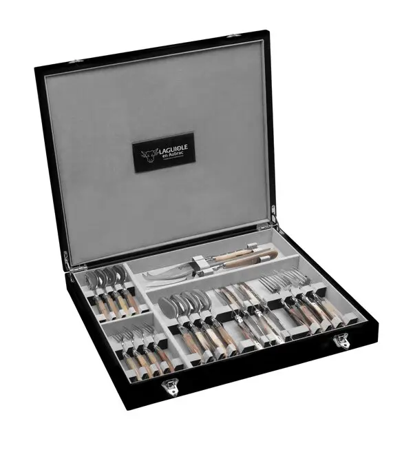 LAGUIOLE Horn Stainless Steel 22-piece Cutlery Set - Neutral