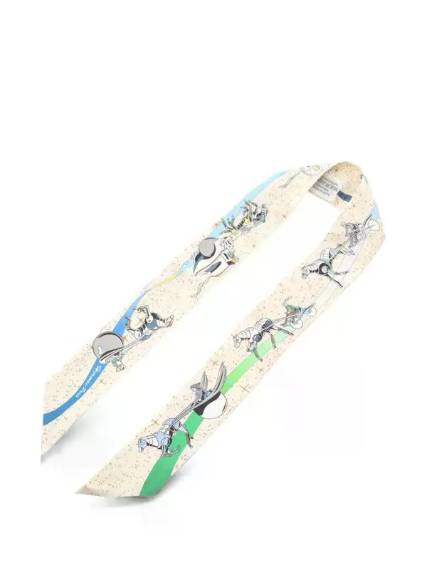Hermès 2010s Space Derby Twilly Scarf
