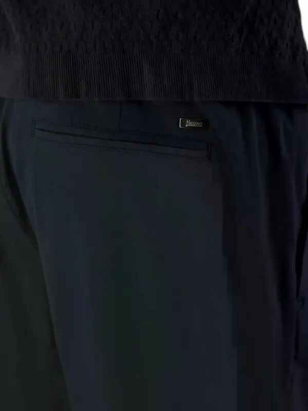 Herno Drawstring-waist Tapered Trousers - Blue