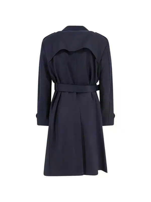Tagliatore Double-breasted Belted Trench Coat