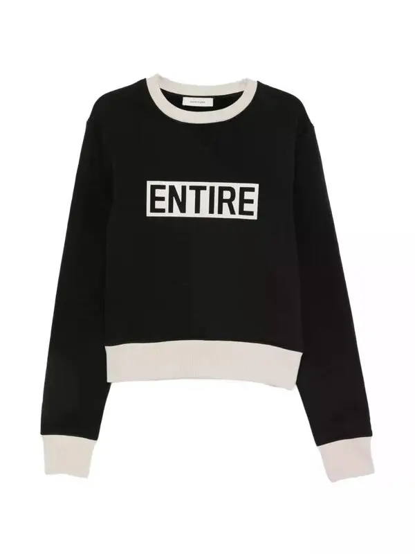 ENTIRE STUDIOS Logo-print Panelled Sweatshirt