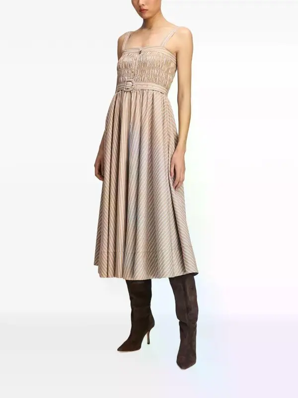 Cinq À Sept Zoie Striped Midi Dress