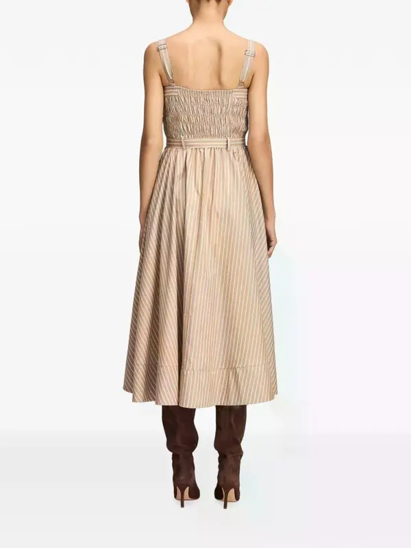 Cinq À Sept Zoie Striped Midi Dress