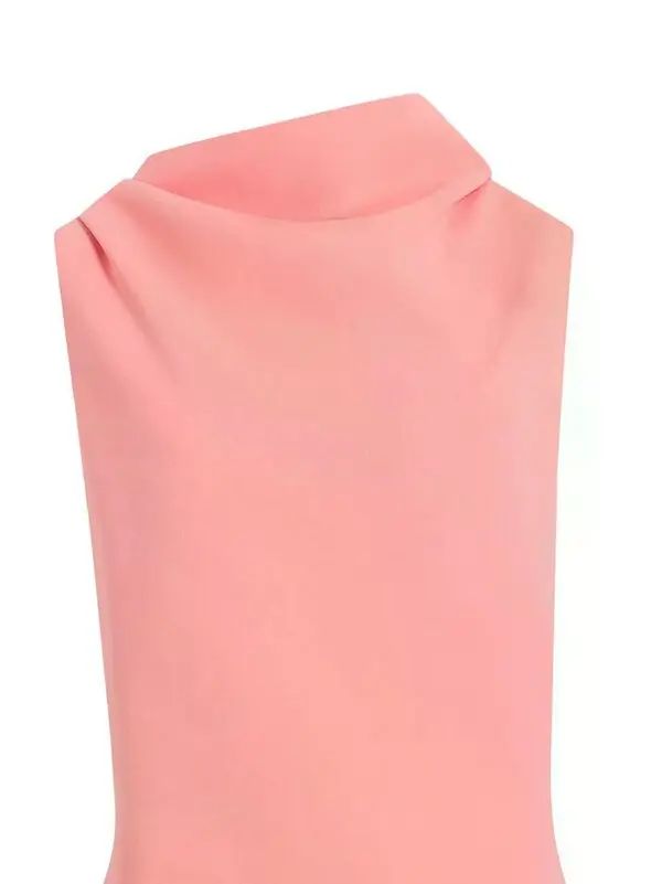 Khaite Astor Draped Cowl-neck Mini Dress