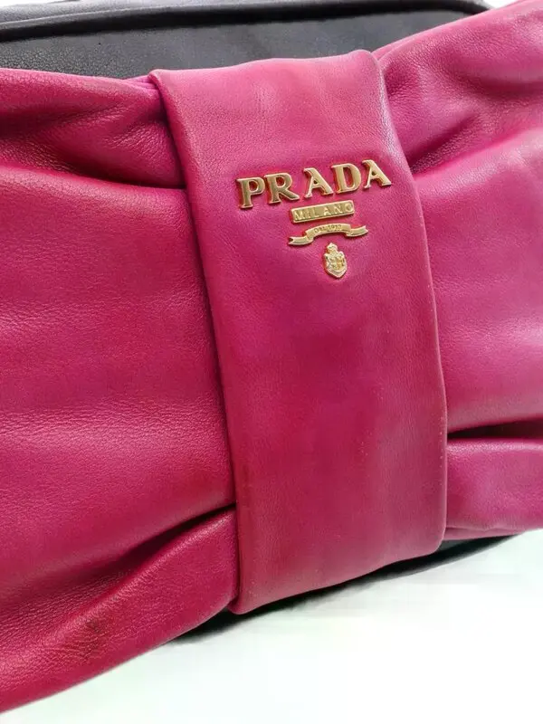 Prada 2000s Bow-detail Shoulder Bag