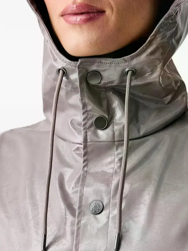 Rains Hooded Gloss-effect Raincoat