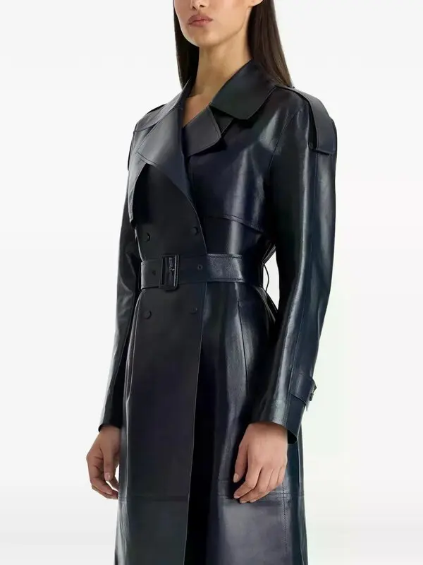 Mackage Carmela Leather Coat - Blue