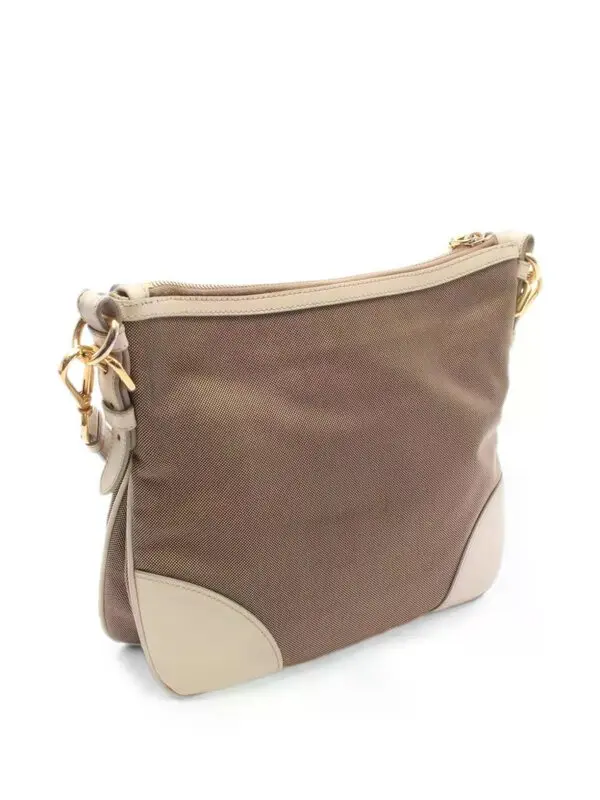 Prada 2000s Logo Jacquard Shoulder Bag