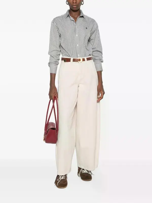 Polo Ralph Lauren Vertical Stripe Embroidered Shirt