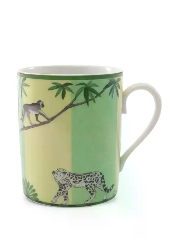 Hermès Africa Mug With Animal Motif - Green