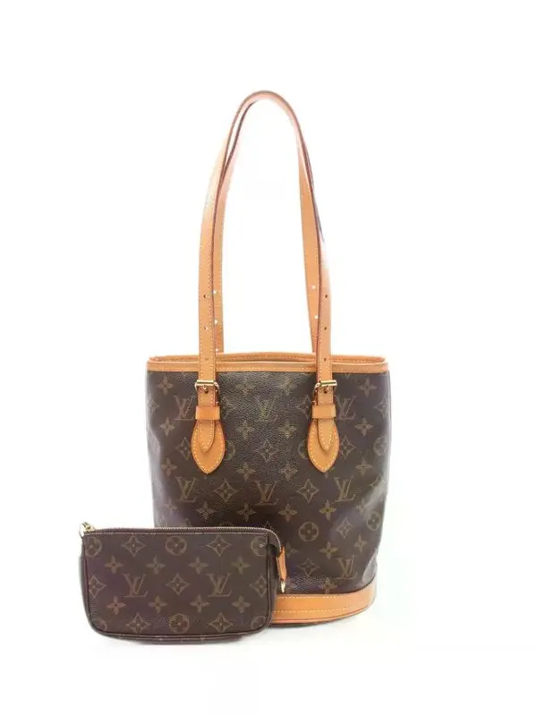 LOUIS VUITTON 2003 Bucket Pm Monogram Shoulder Bag