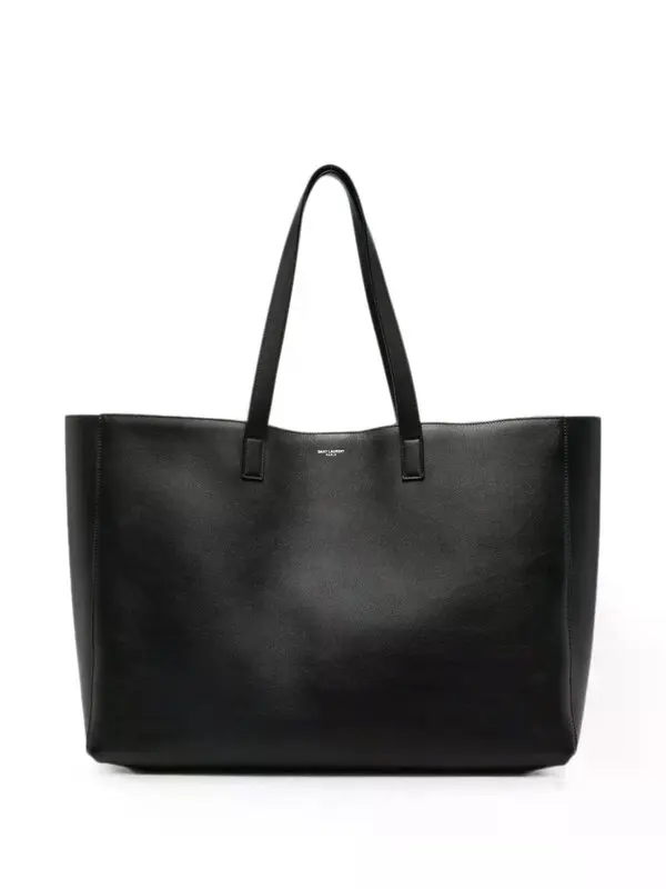 Saint Laurent Logo-stamp Leather Tote Bag