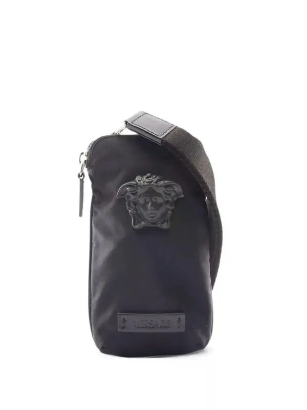 Versace Medusa Plaque Mini Shoulder Bag - Black