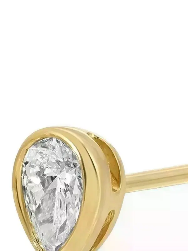 ANITA KO 18k Yellow Pear-bezel Diamond Stud Earrings