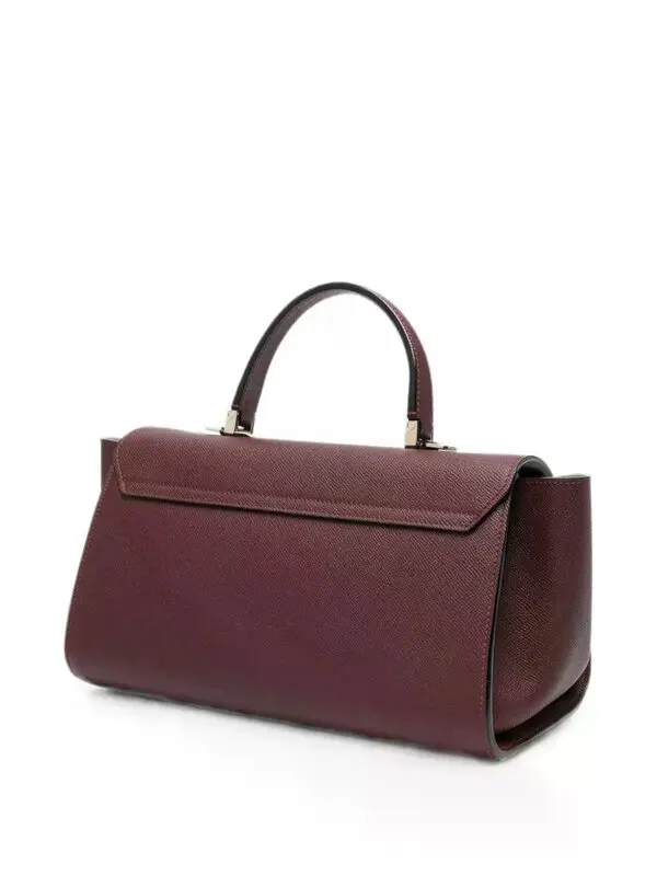 VALEXTRA Brera Leather Tote Bag