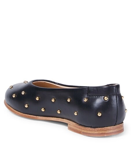 Chloé Embellished Leather Ballet Flats