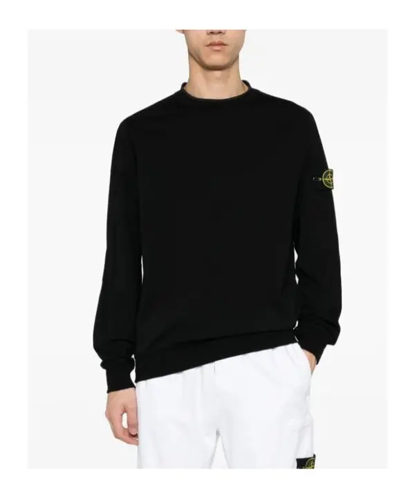 Stone Island Compass-badge Crewneck Sweatshirt
