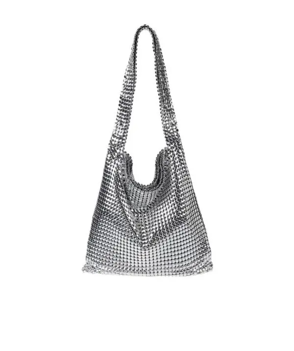Rabanne All-over Chainmail Top Handle Bag - Gray