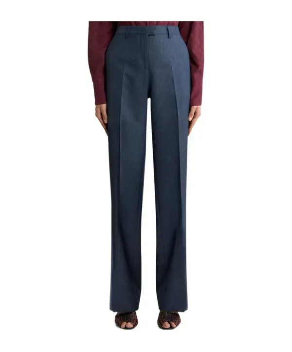 Etro Wool Jacquard Paisley Motif Trousers