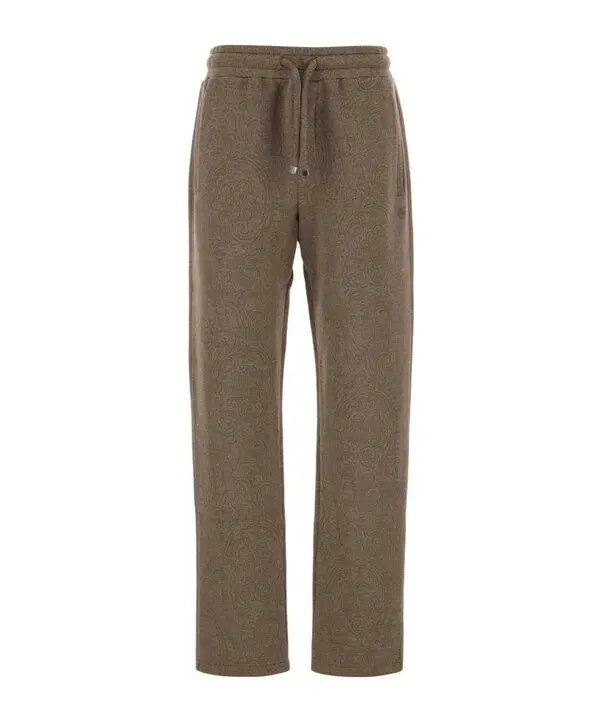 Etro Paisley Jersey Joggers - Light Brown